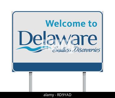 Delaware Highway Sign Stock Photo - Alamy