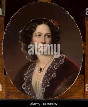 Portrait of Countess Alexandra Potocka (1818-1892). Museum: PRIVATE ...