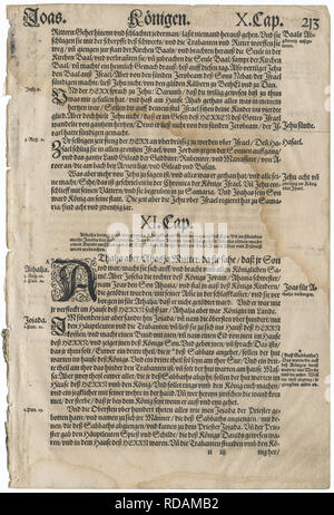 Shown here is a page of Martin Luther’s translation of the Old ...