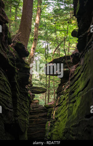 The famous Ledges at Ohio's only National Park, Cuyahoga Valley Stock ...