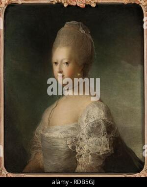 Portrait of Caroline Matilda of Great Britain (1751-1775), Queen of ...