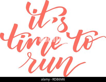 Run lettering. Running typography. Sport motivation quote. Motivational ...