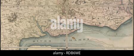 19th century Map of the County of Essex, England Stock Photo - Alamy