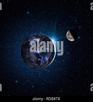 Planet Earth. Earth in the endless stellar space Stock Photo - Alamy