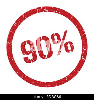 90% off red round stamp Stock Vector Image & Art - Alamy