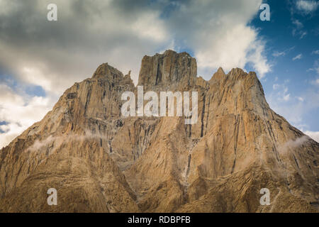 Majestic sharp peaks of Trango Towers in Karakoram Mountain Range in ...