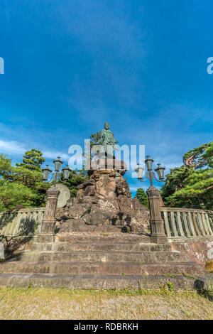 Statue of prince yamato takeru in Kenroku-en garden, Ishikawa ...