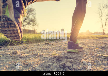 Healthy lifestyle means pleanty of outdoor activity such as running ...