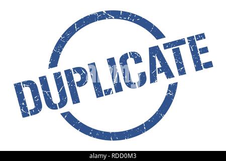 do not duplicate blue round stamp Stock Vector Image & Art - Alamy