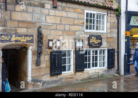 The Old Smugglers Inn at Whitby in North Yorkshire Stock Photo - Alamy