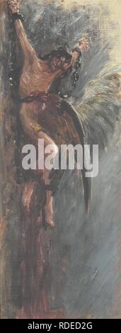 Prometheus. Museum: PRIVATE COLLECTION. Author: MOREAU, GUSTAVE Stock ...