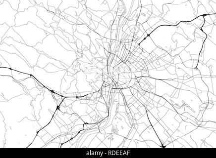 Old map of Buda, Pest and the Danube, 1833 Stock Photo - Alamy