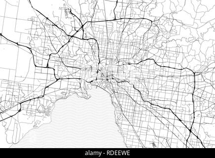 Map of Melbourne, Australia Stock Photo: 73845408 - Alamy