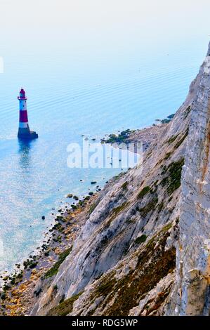 The lighthouse at Beachey Head Stock Photo - Alamy