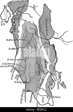 Map of Kent (1913 Stock Photo - Alamy
