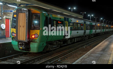 British Rail Class 377 Electrostar at Christs Hospital station Stock Photo - Alamy