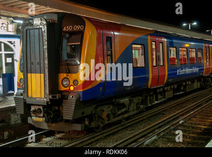 British Rail Class 450 Desiro at Cosham railway Station, Cosham ...