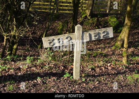 Railway Gradient Post Stock Photo - Alamy