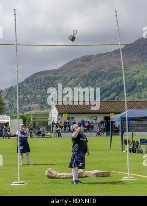 Weight for height contest, Highland Games, Newtonmore, Scotland, United ...