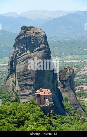 Rocks at the Meteora rock monastery area in Thessalia in Greece Stock ...