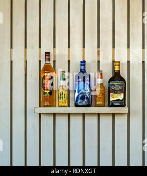 MALAGA, SPAIN - MAY 25, 2018 People practicing active sport, wave ...