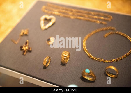 Fishpool treasure hoard, of medieval gold coins. found in Fishpool ...