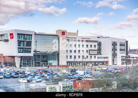The Atrium Campus in Cardiff, part of the University of South Wales, is ...