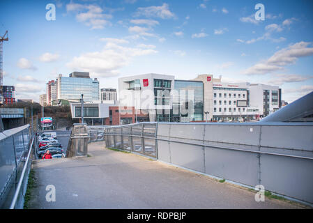 The Atrium Campus in Cardiff, part of the University of South Wales, is ...