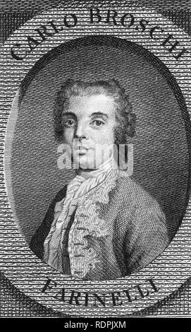 CARLO FARINELLI (1705-1782) Italian castrato singer Stock Photo - Alamy