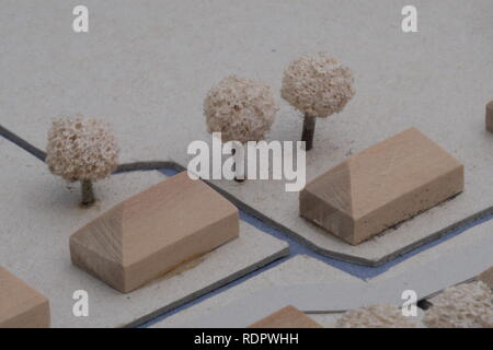 Garden City Development Plan Model Stock Photo - Alamy