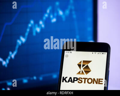 Kapstone Paper mill company logo seen displayed on smart phone Stock ...