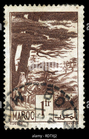 Postage stamp from Morocco in the Monument series issued in 1923 Stock ...