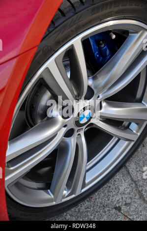 2014 BMW 435d Xdrive - 4 wheel drive German sports coupe Stock Photo ...