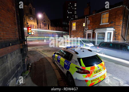 Police Vehicles on Lodge Street in Leeds City Centre Stock Photo - Alamy
