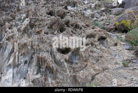 Aeolian erosion. The destruction of rocks by action of wind Stock Photo ...
