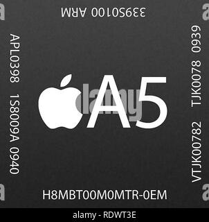 Apple A5 Chip 1 Stock Photo Alamy