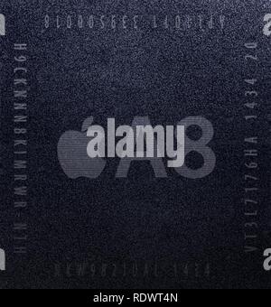 Apple A8 system on a chip Stock Photo - Alamy