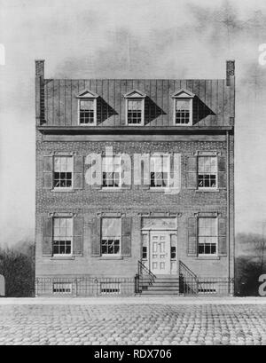Architectural Drawing of an Early Nineteenth Century Brick House, New ...