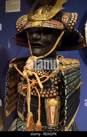This 19th-century Do-Maru style armor from Japan, displayed at the ...