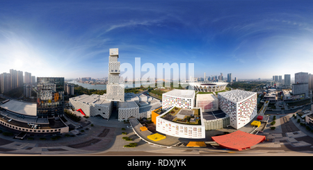 360° view of Foshan new city cultural center Fang tower - Alamy