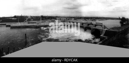 Asahel Curtis panorama of Lake Washington Ship Canal, Hiram M ...