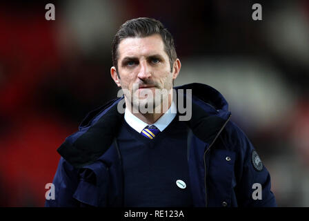 Shrewsbury Town's manager Sam Ricketts (centre) celebrates victory with ...
