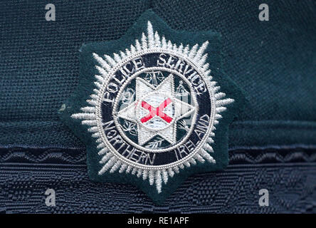 Police Service of Northern Ireland logo on a wall in their Headquarters ...