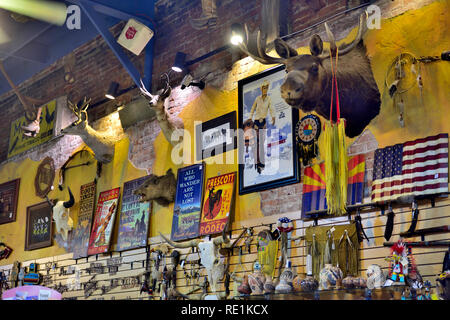 Shop display of Native American Indian goods at the USA themed floor in ...