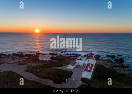 Aerial view of Cabo Raso Lighthouse in Portugal Stock Photo - Alamy