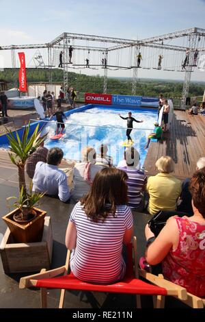 The Wave, artificial surf wave, Alpin Center Bottrop, Ruhrgebiet region ...