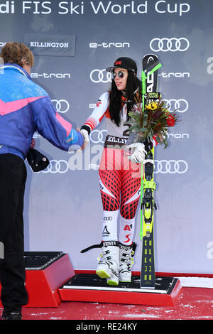 KILLINGTON, USA - NOVEMBER 24: Stephanie Brunner of Austria takes 3rd ...