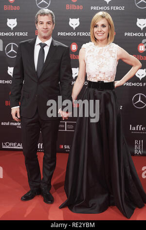 Spain. 19th Jan, 2019. Alexandra Jimenez, Luis Rallo attends the 2019 ...
