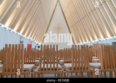 Creative architecture for temporary building of church following ...