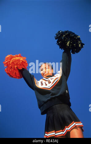 High school cheerleader represents team spirit, USA Stock Photo - Alamy